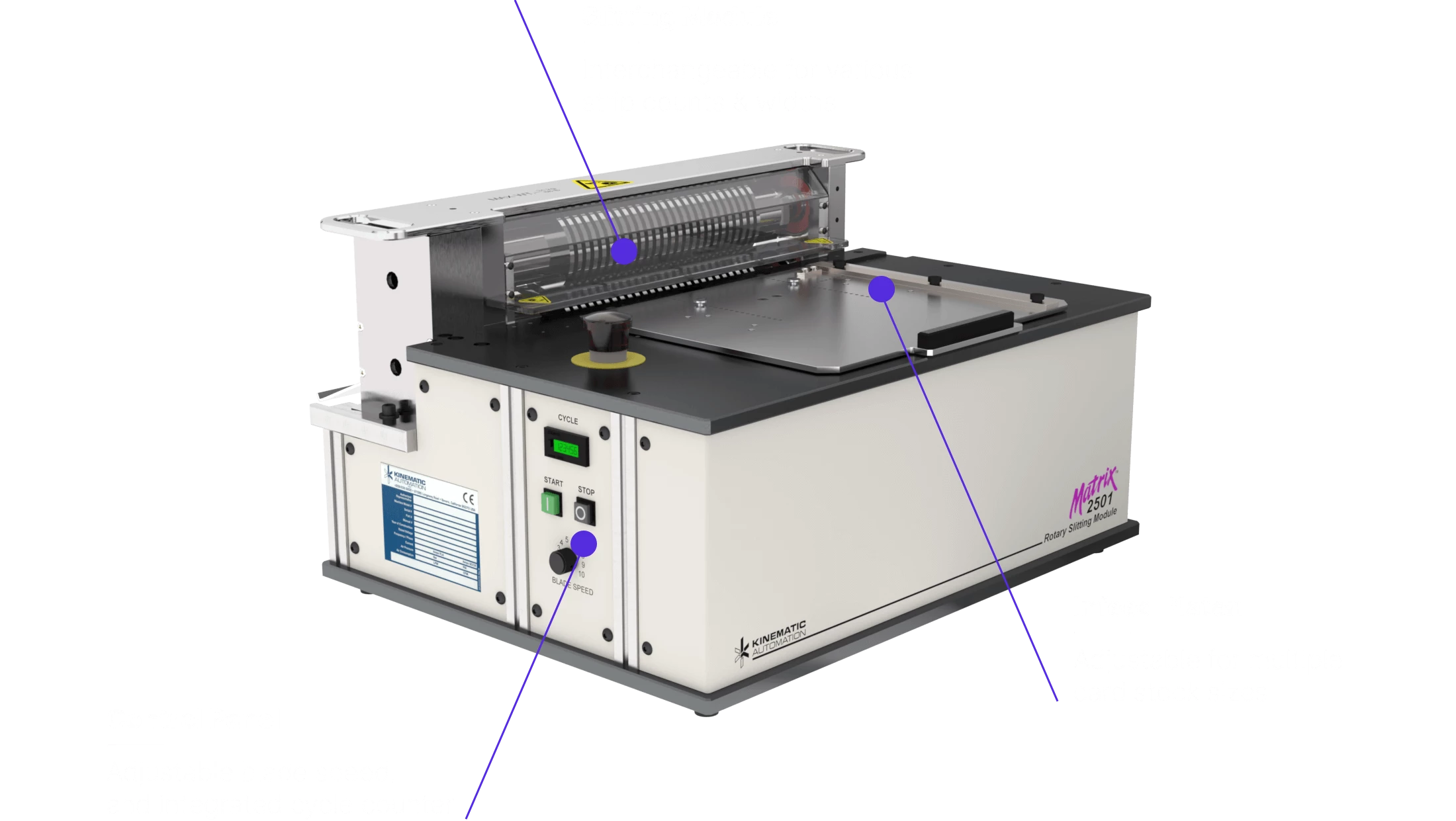 Kinematic Matrix 2501 Rotary Slitting Module - Ascential Technologies